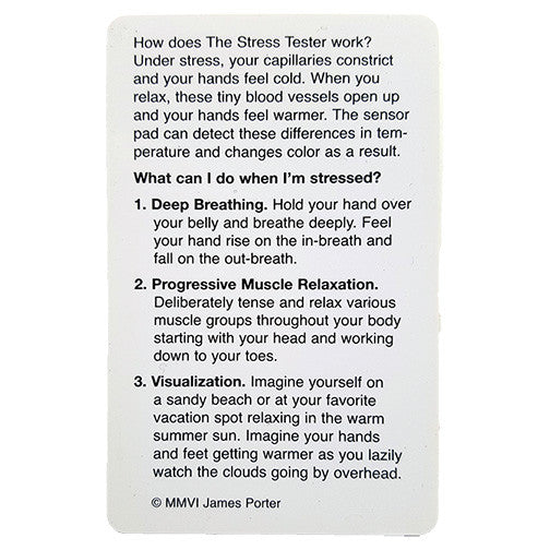 Plastic Stress Testing Cards | Stress Testing Cards | Relaxation Tools