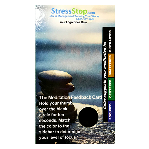 Meditation Feedback Card | Stress Relief Products | Relaxation Tools