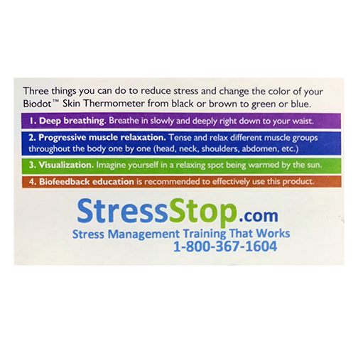 3 Dot Biodot Stress Card | Stress Management Using Biodot Stress Cards