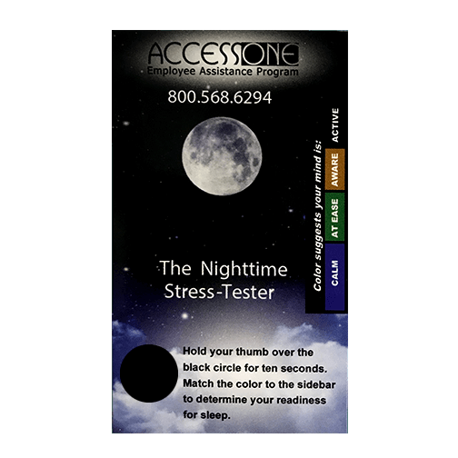 Insomnia Card | Stress Testing Cards for Insomnia | Stress & Sleep